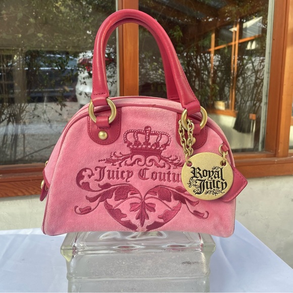Juicy Couture | Bags | Vintage Juicy Couture Baby Pink Velour Terry ...